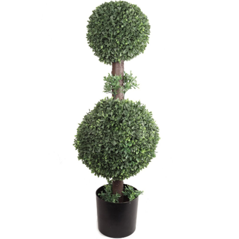 Primrue 35" Tall Realistic Artificial Boxwood Topiary | Wayfair