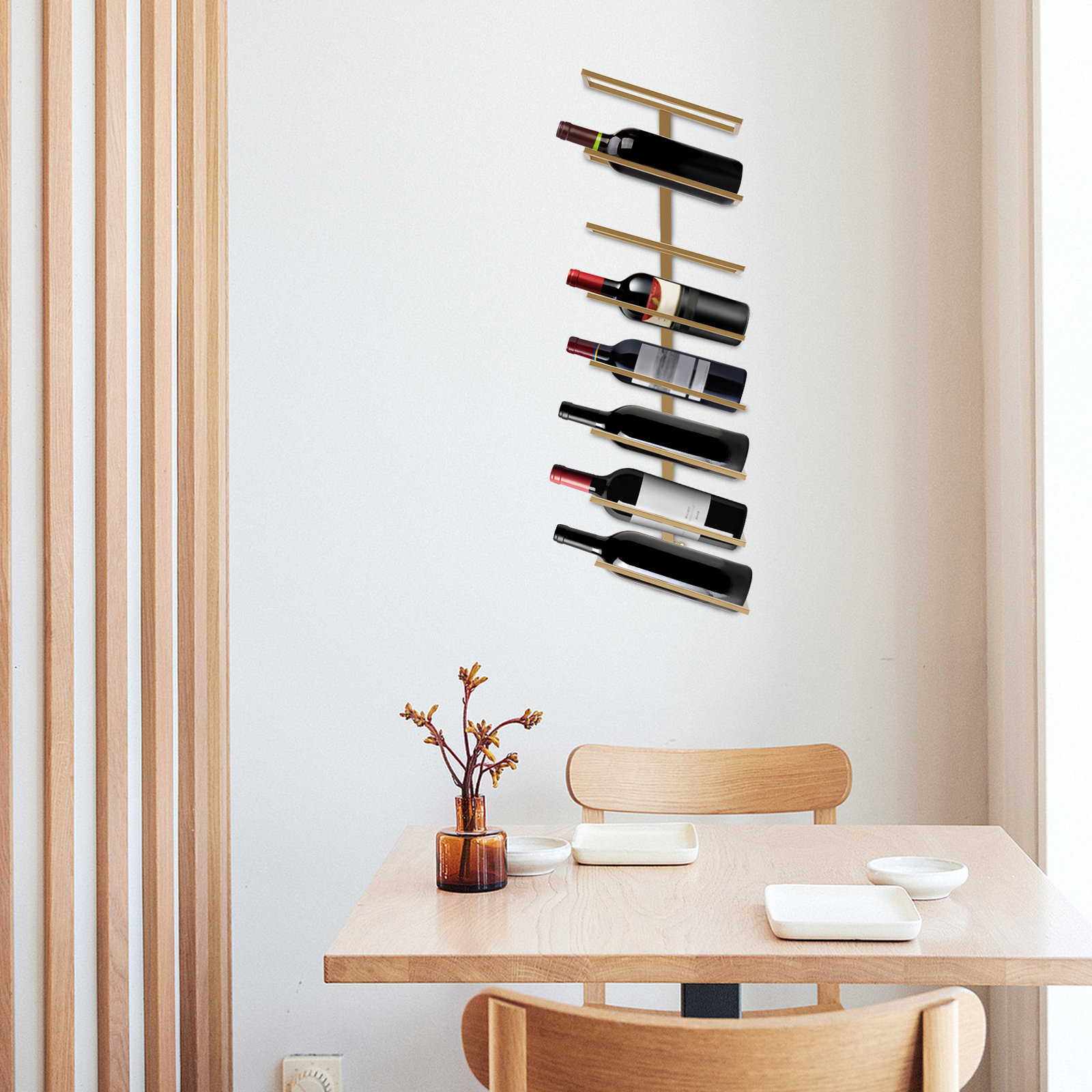 Ebern Designs Delayney Wall Mounted Wine Bottle Rack & Reviews ...