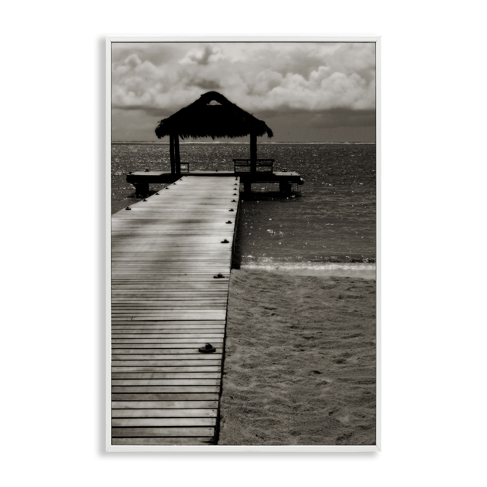 Highland Dunes Covered Jetty Dock Framed Giclee Art by Noah Bay | Wayfair