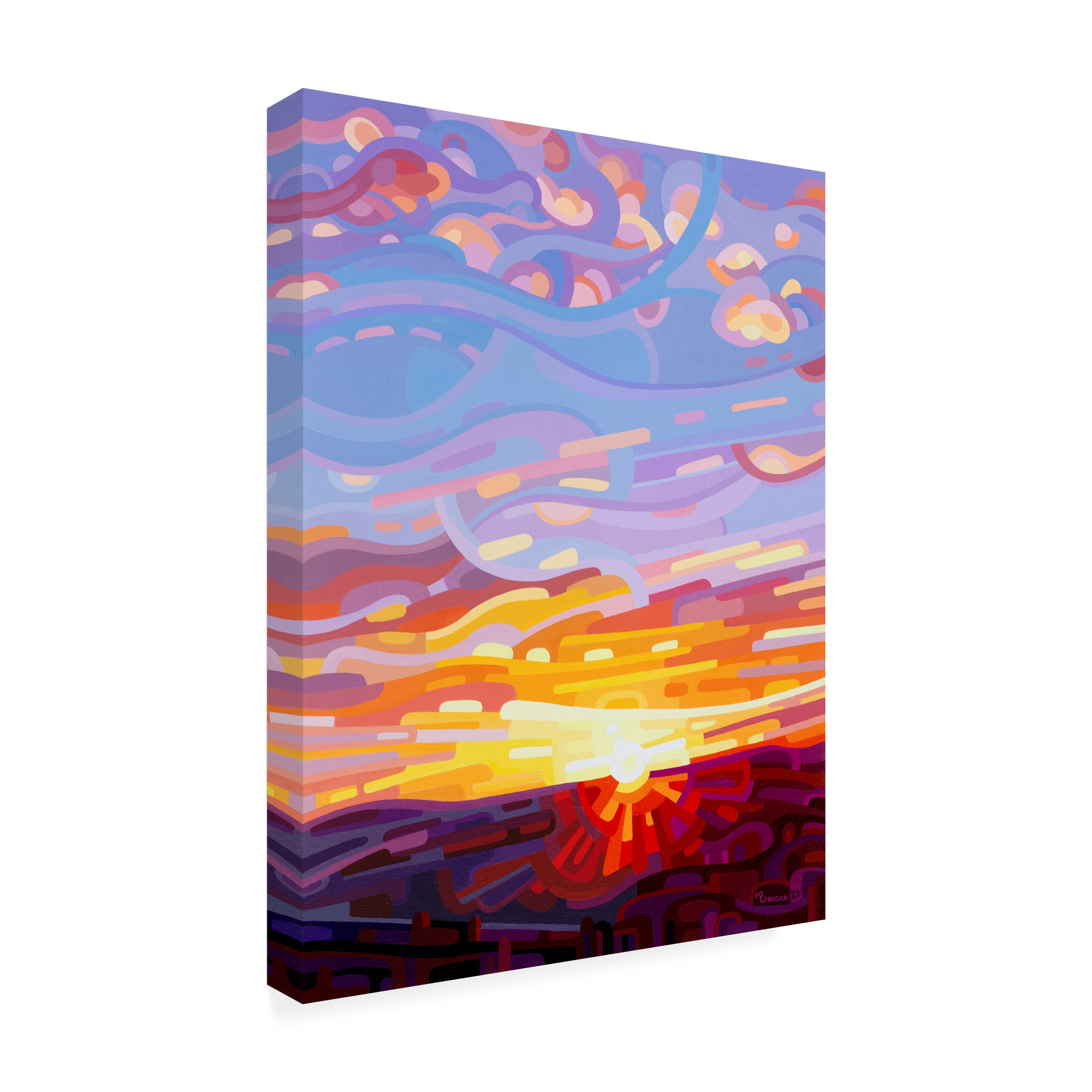 Wrought Studio™ Martise Firefall On Canvas by Mandy Budan Print | Wayfair
