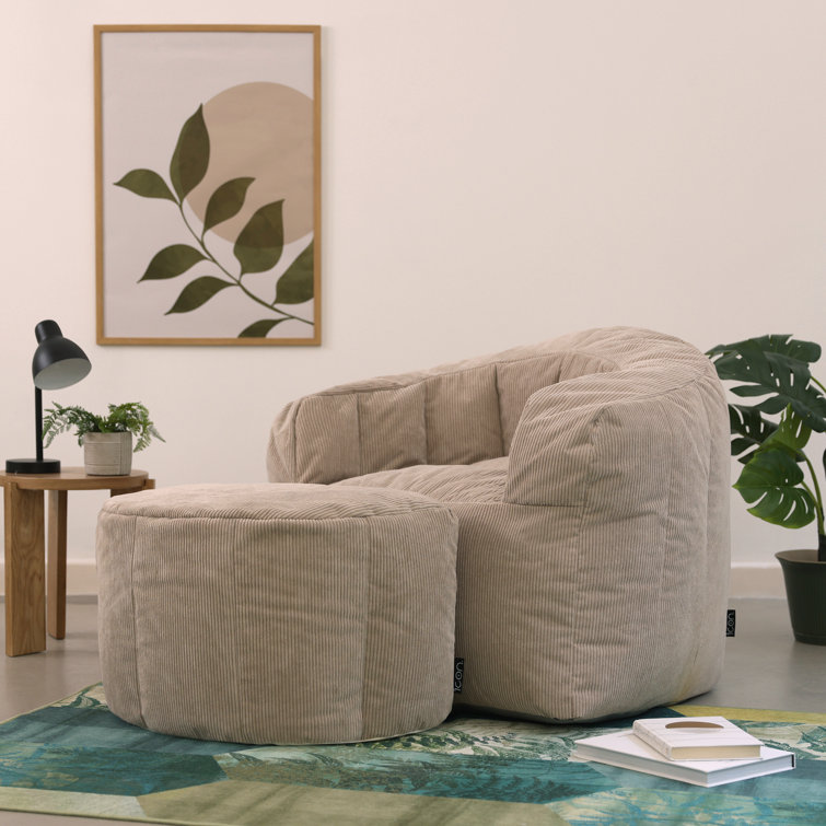 Bean Bag Bazaar Icon Polyester Blend Outdoor Friendly Refillable Bean ...