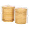 Bayou Breeze Rattan Laundry Set with Lid | Wayfair