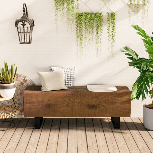 Cast Stone & Concrete Outdoor Benches You'll Love | Wayfair