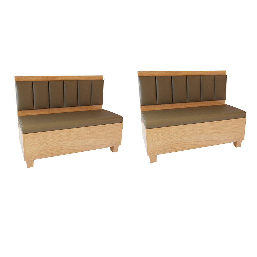 Canadian Linen Nordic simple modern restaurant cafe benches | Wayfair