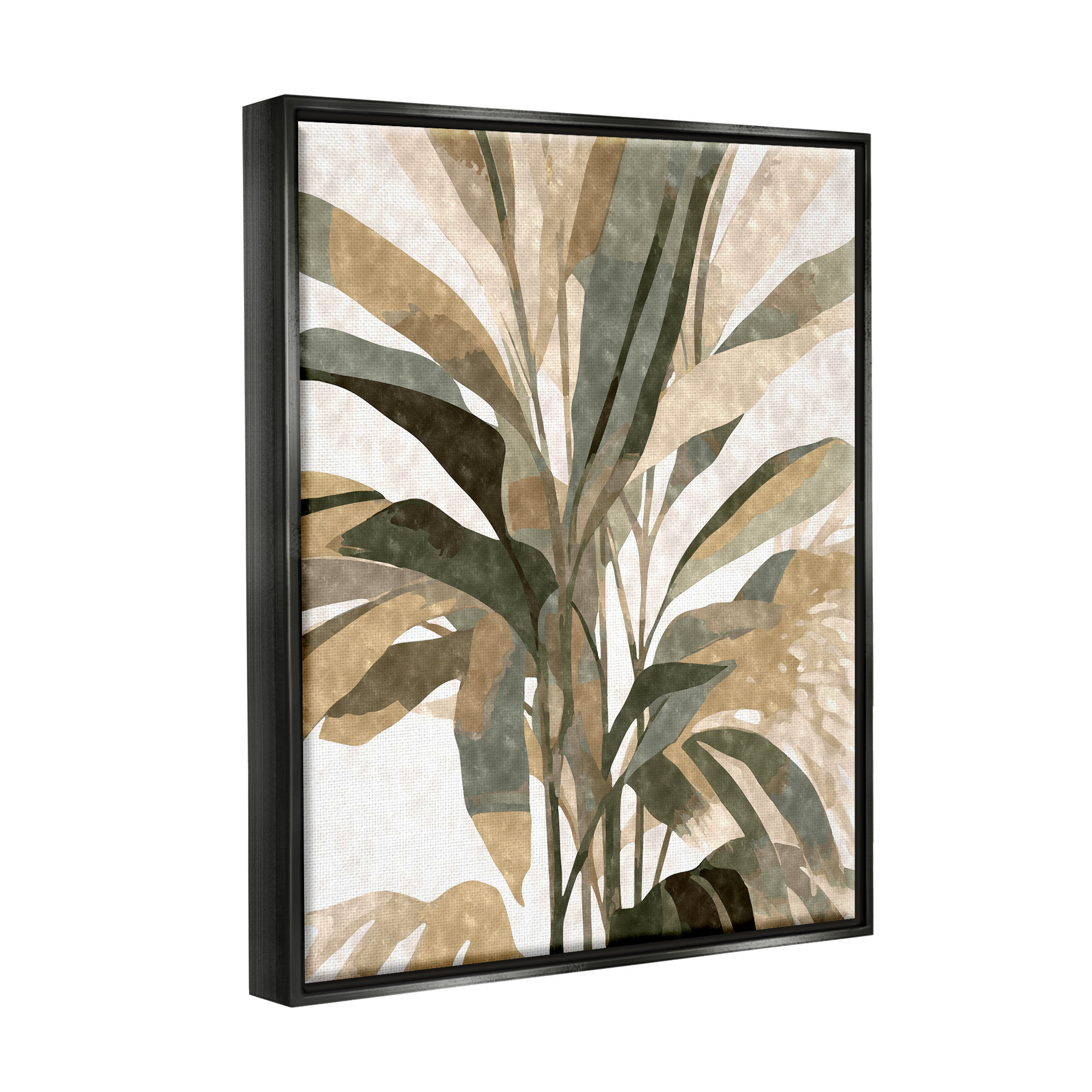Bay Isle Home™ Boho Palm Plant Framed On Canvas by Ziwei Li | Wayfair