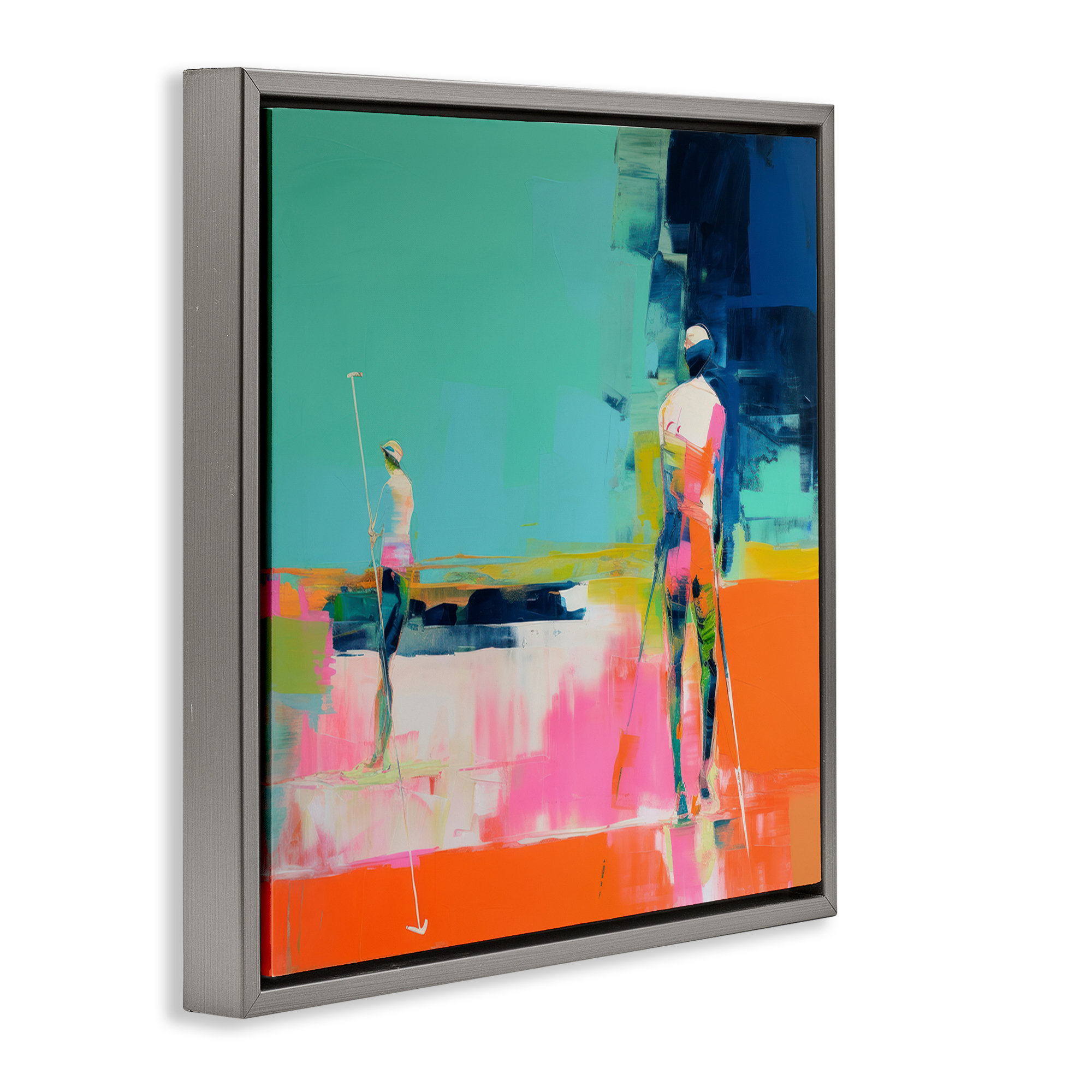 Lark Manor™ Golf Course View Framed Floater Canvas Wall Art by Irena ...