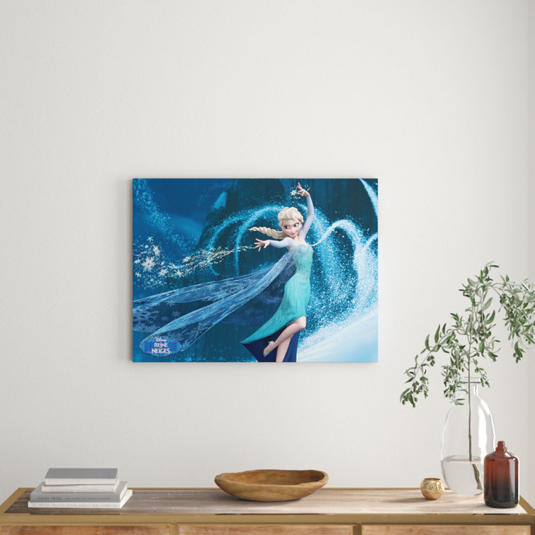Disney Elsa Magic French Graphic Art Print on Canvas | Wayfair.co.uk