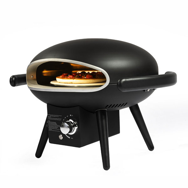 AJ ENJOY Auto Pizza Oven Steel Propane Pizza Oven with Auto Spin Motor ...