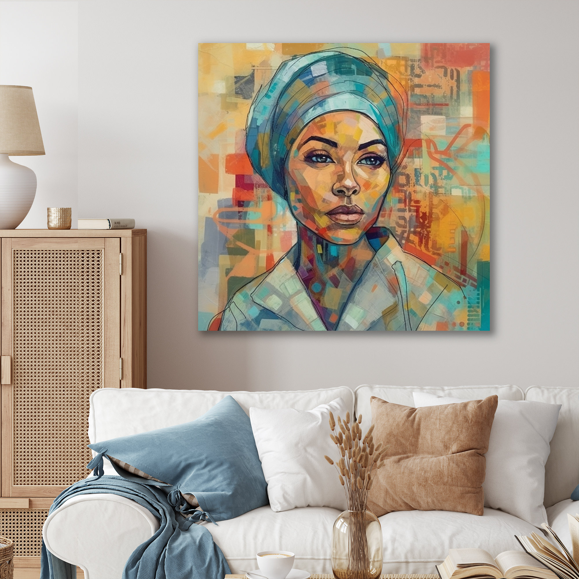 Red Barrel Studio® Female Doctor Abstract On Metal Print | Wayfair