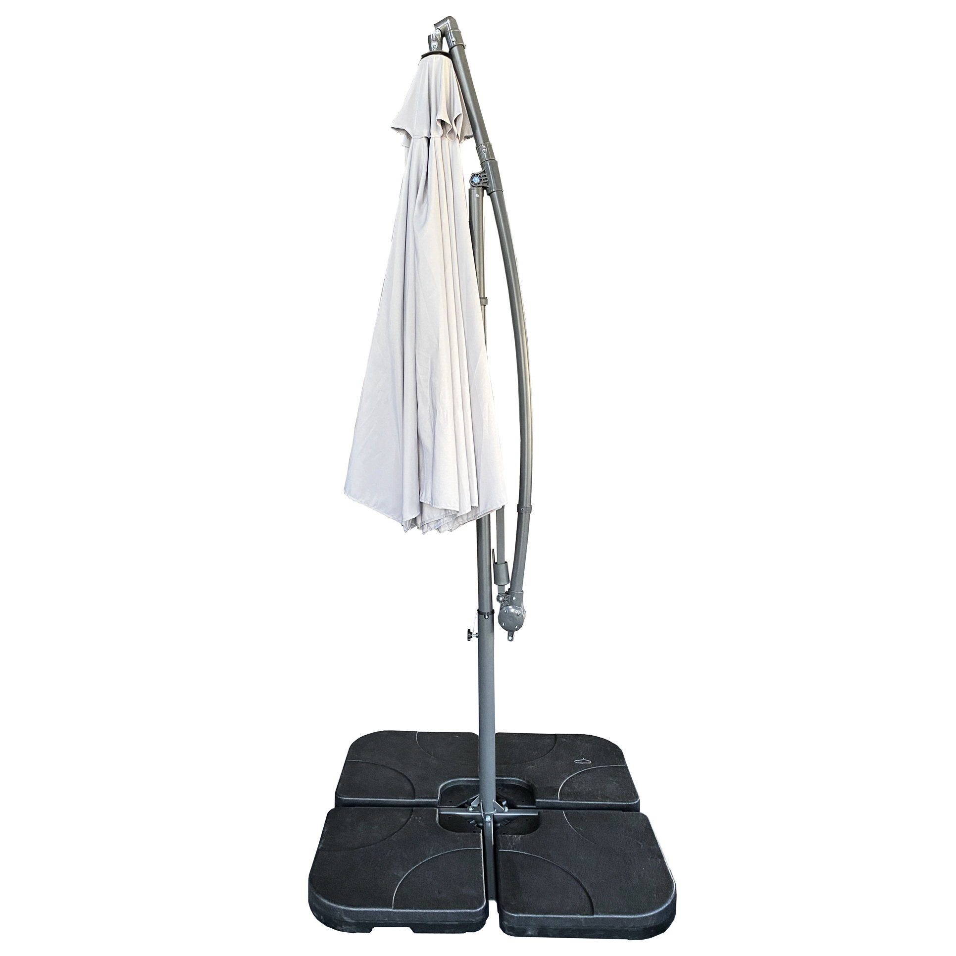 Latitude Run® 10Ft Outdoor Umbrella - Gray, To Harsh Weather Elements ...