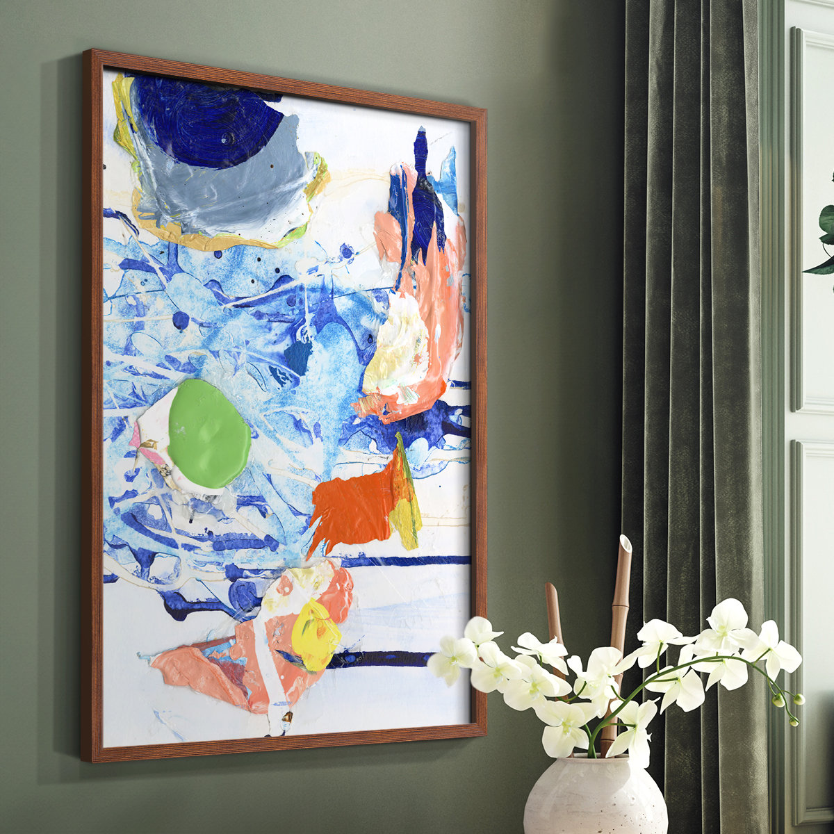 Lark Manor™ Evidence IV Framed Print - Solid Wood | Wayfair