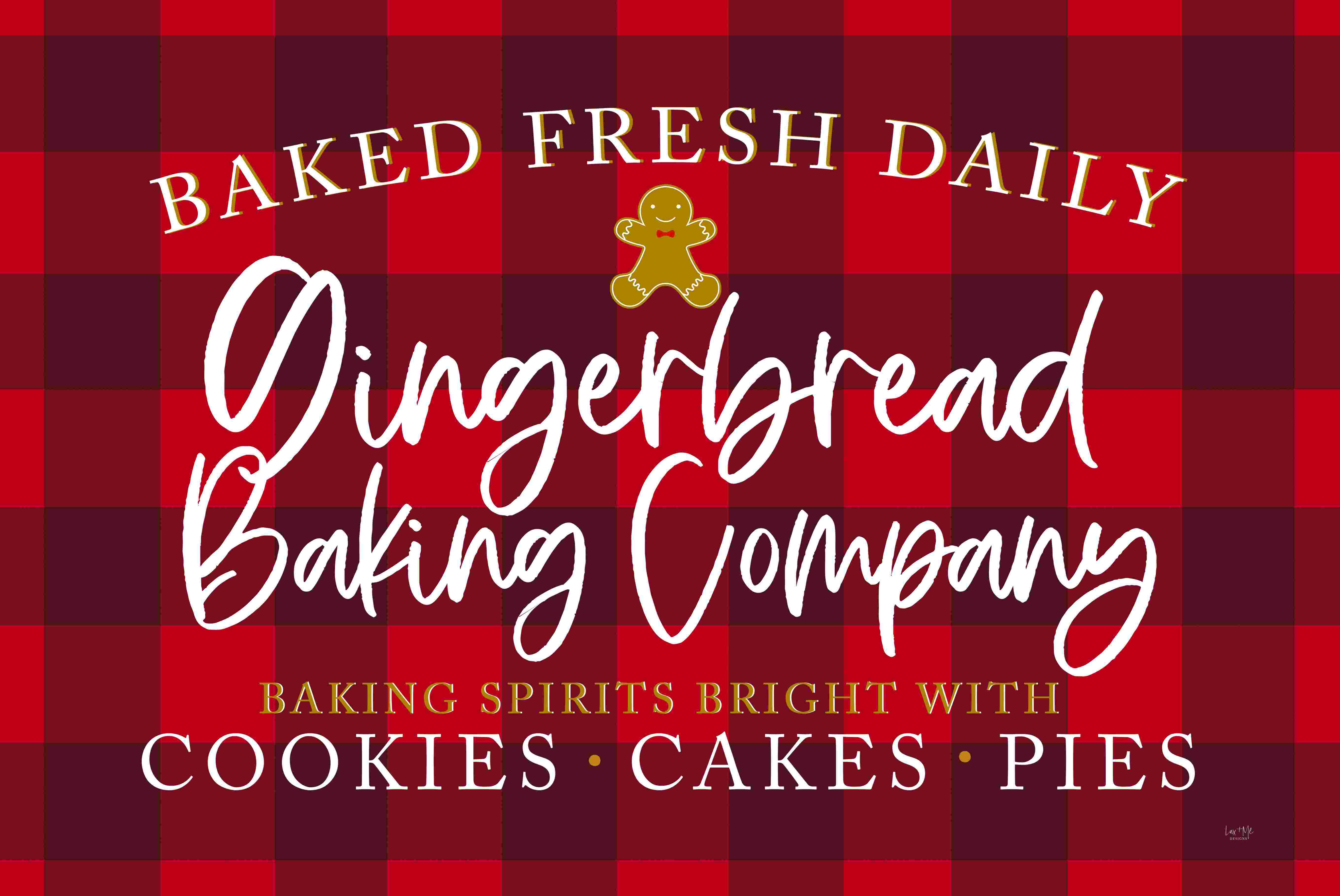 The Holiday Aisle® Gingerbread Baking Company - Wrapped Canvas Graphic ...