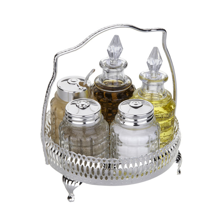 Corbell Silver Company Queen Anne Condiment Set & Reviews | Wayfair
