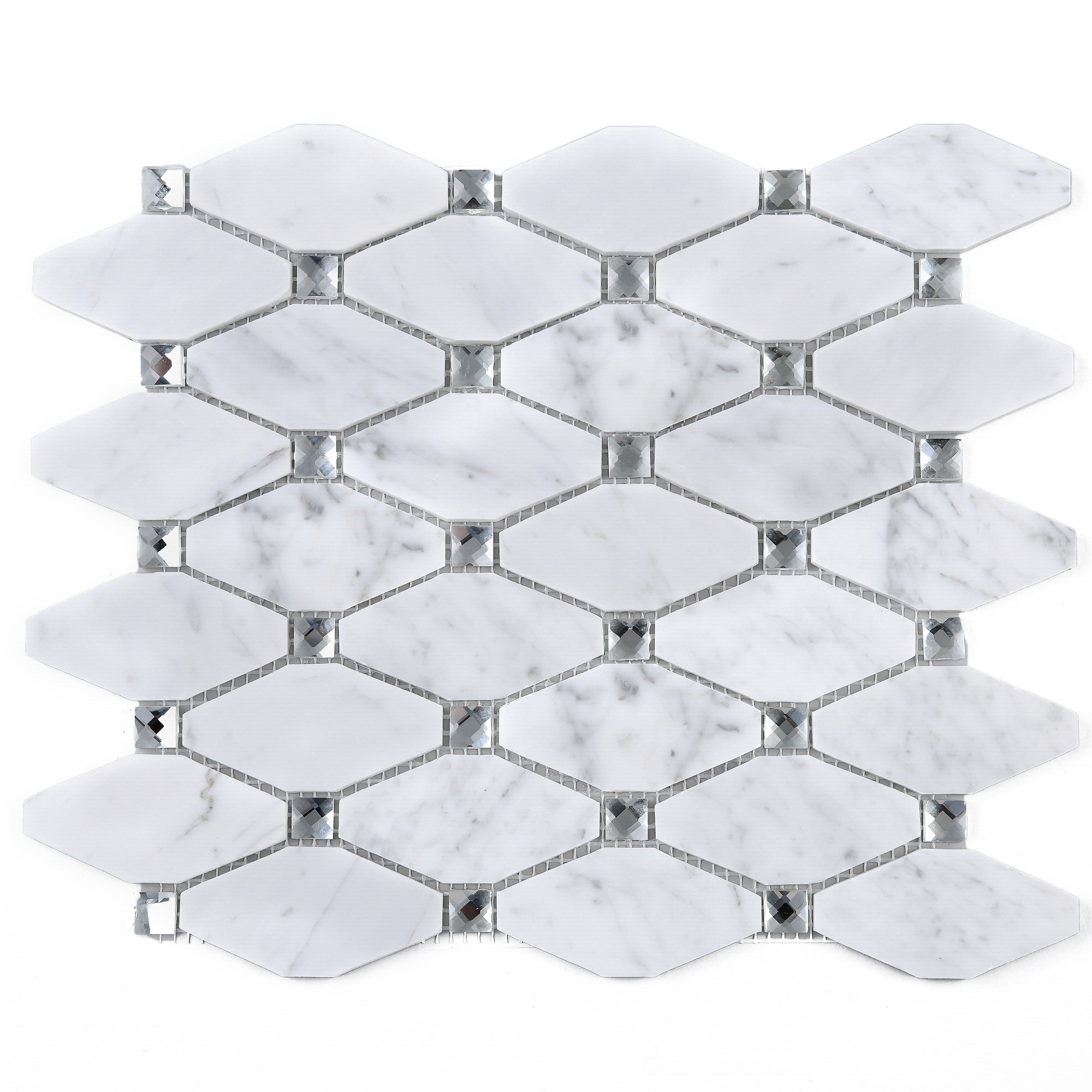 Supreme Tile White Carrara 11.82'' 13.39'' Tile Mosaic Sheet & Reviews ...