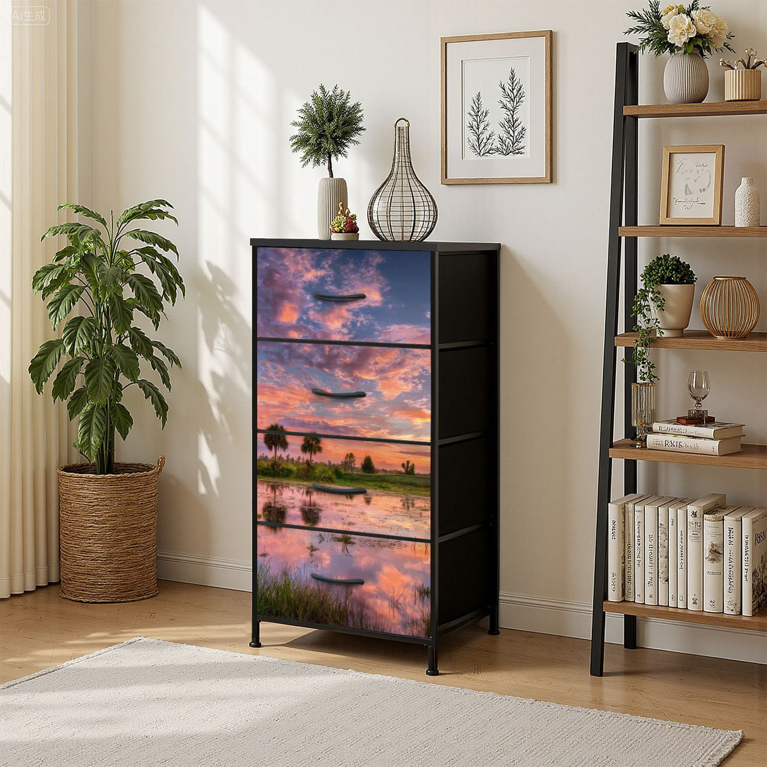 Ebern Designs 4 Drawer Vertical Storage Dresser Breathtaking Orlando ...