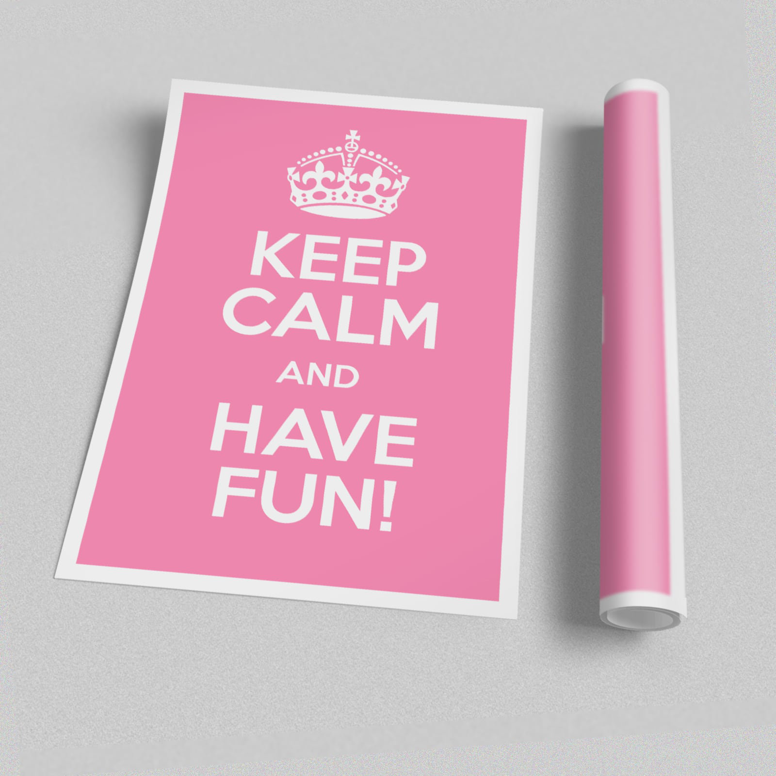 East Urban Home Keep Calm Fun - Graphic Art Print on Paper | Wayfair.co.uk