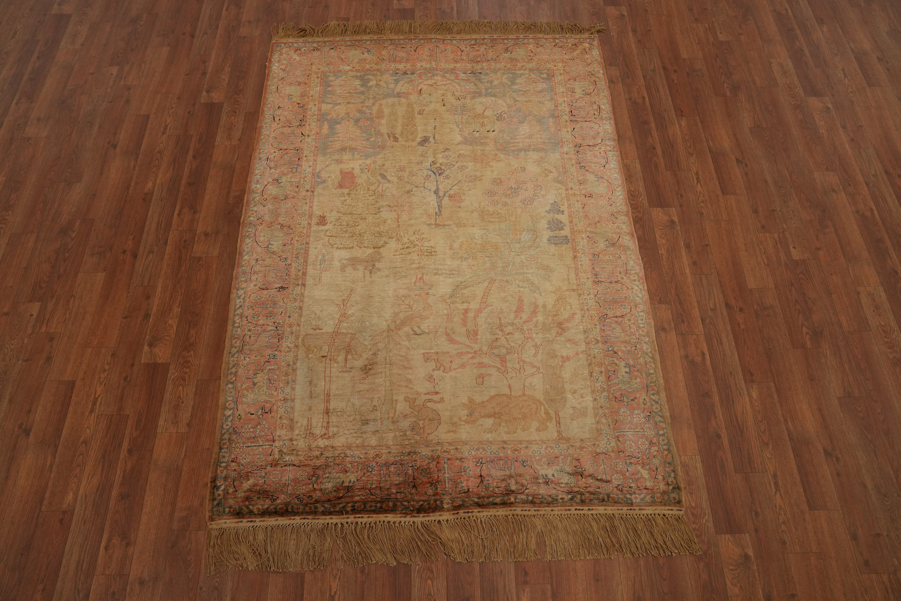 Isabelline Pre-1900 Antique Vegetable Dye Rug 4x6 | Wayfair
