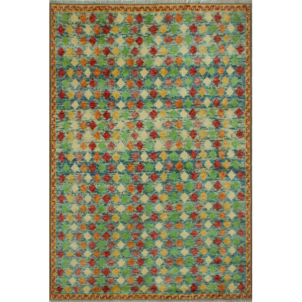 Isabelline One-of-a-Kind 4' X 6' New Age Wool Area Rug in | Wayfair