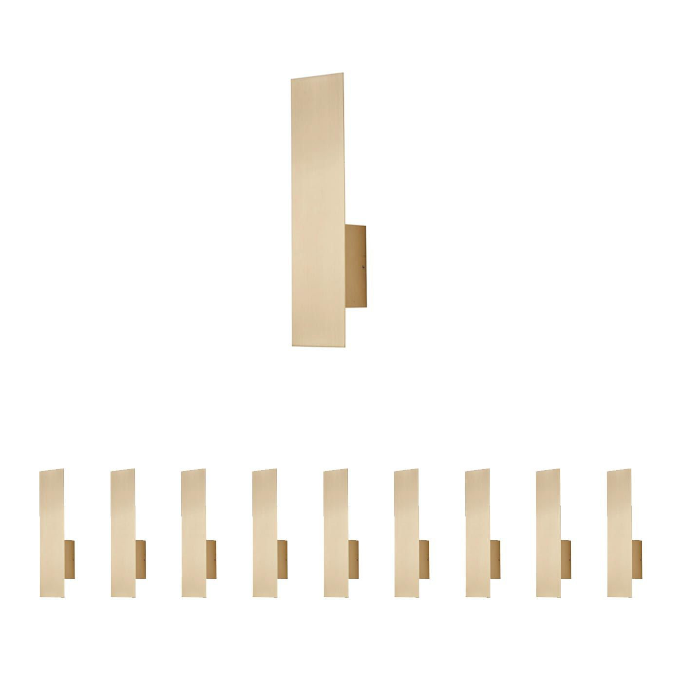 Wen Lighting 2-Light LED Wall Sconce Lighting Fixture, Pack of 9 ...