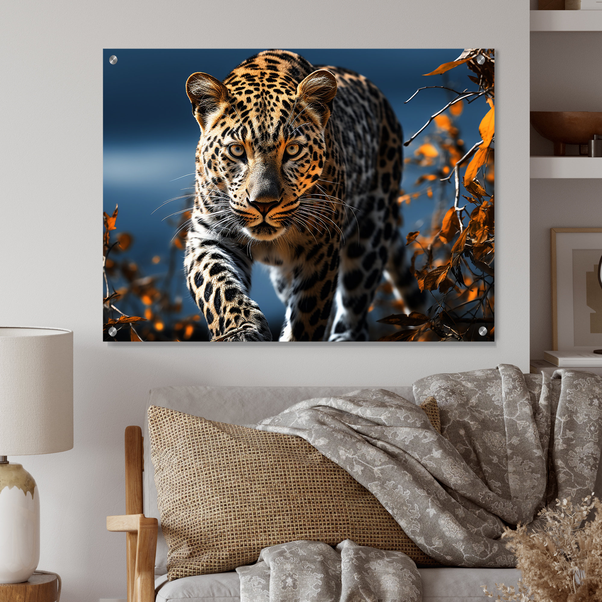 Mercer41 Leopard Sleek Leopard - Leopard Acrylic Wall Art | Wayfair