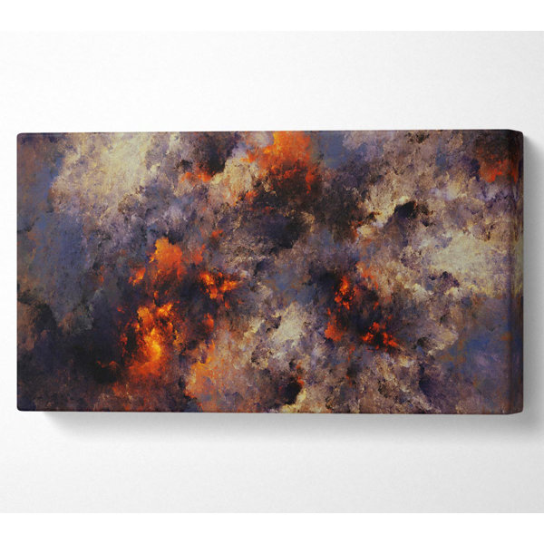 Ivy Bronx Carlston Volcanic Ash Colour Splash - Wrapped Canvas Art ...