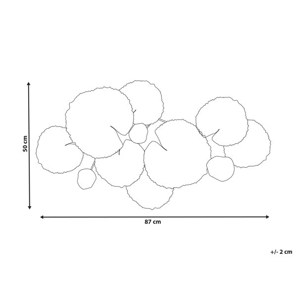 Fairmont Park Wall Decor FRANCIUM Metal 50 cm Multicolour | Wayfair.co.uk