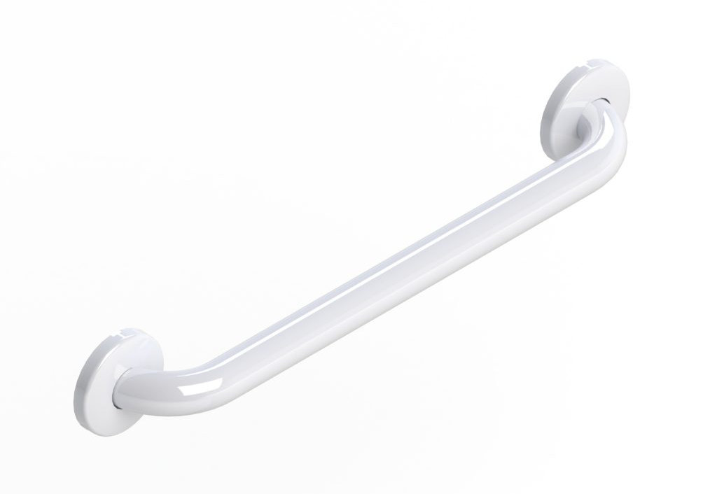 HealthCraft Easy Mount Grab Bar in White, ADA Compliant Bath and Shower ...