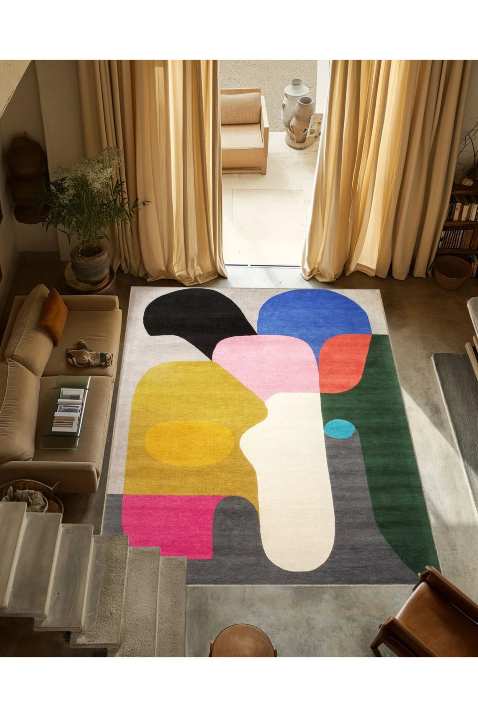 Latitude Run® Creative Modern Decorative Carpet With Abstract Shape ...