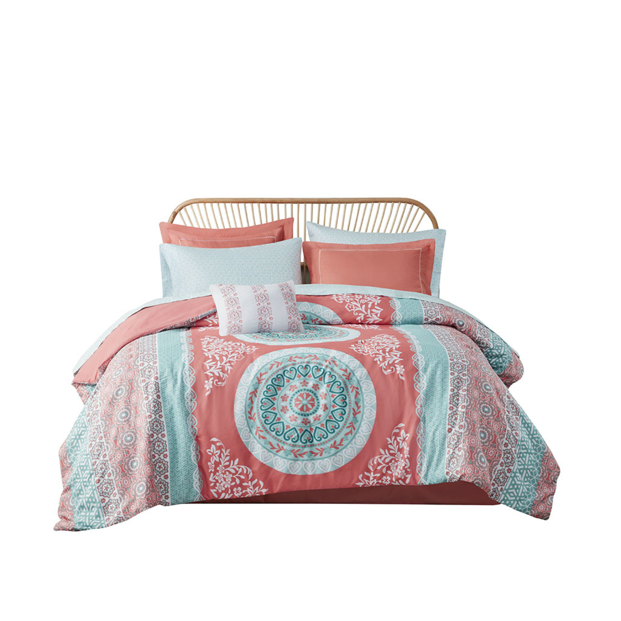 aqua comforter set full