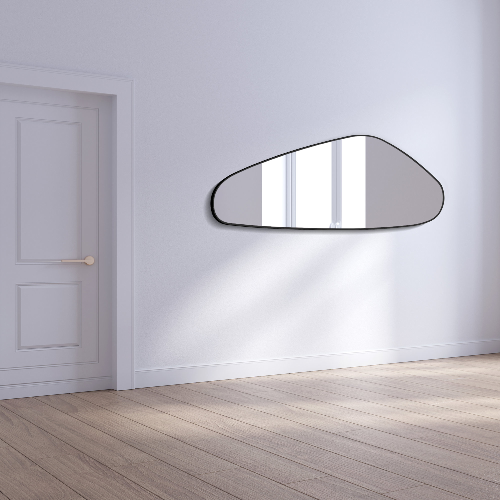 Ivy Bronx Deidrick Irregular Asymmetric Decorative Floating Mirror ...