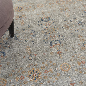 Birch Lane™ Tabitha Gray/Blue Rug | Wayfair