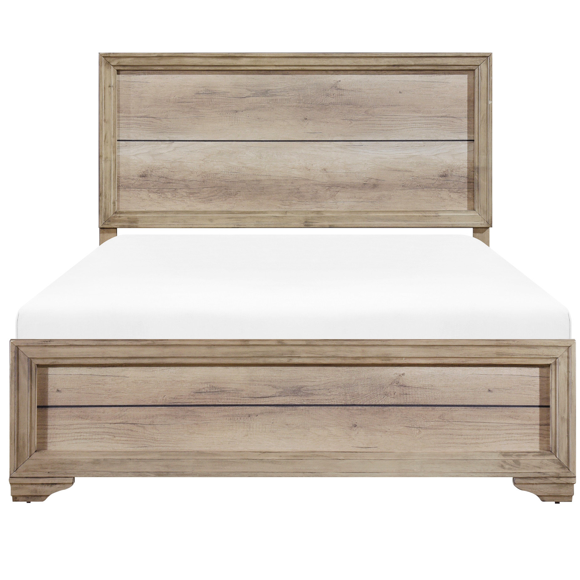 Latitude Run® Natural Finish Bed For Bedroom - Construction ...