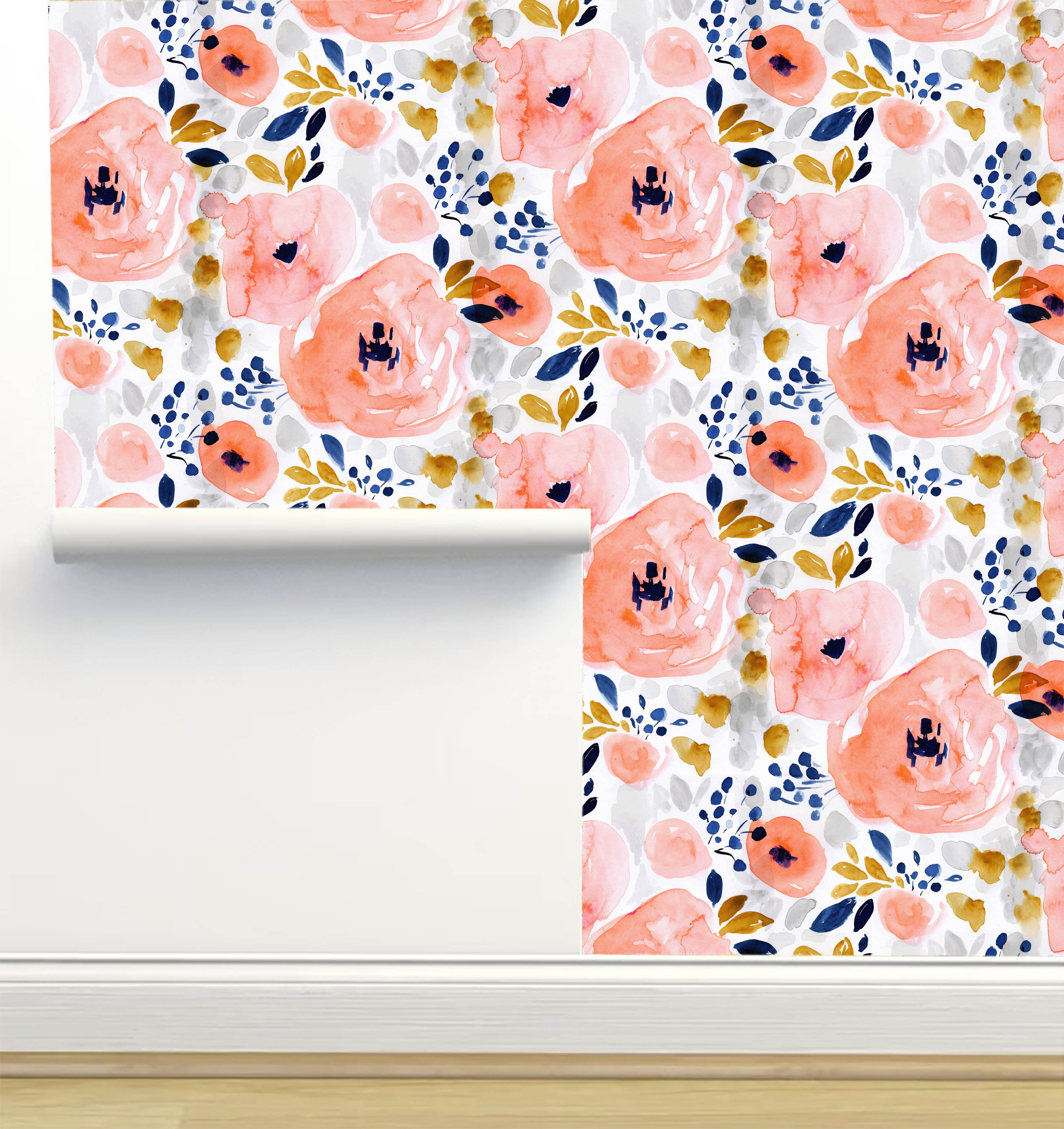 Limitless Walls Crystal W Design 6' L x 24" W Peel and Stick Wallpaper ...