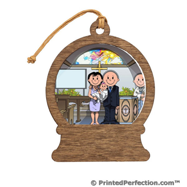 Printed Perfection Personalized Baptism, Couple - Female Baby Wooden ...