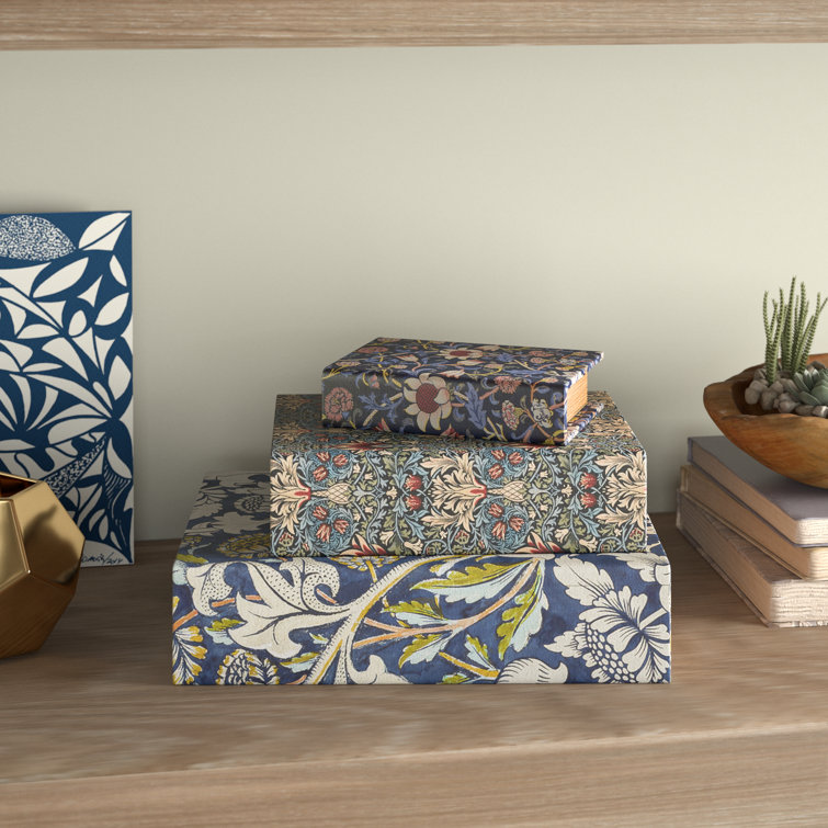 Lark Manor 3 Piece Paper Book Box Set & Reviews | Wayfair