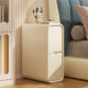 Ivy Bronx Jeston Unique Nightstand Narrow End Table W/2 Drawers Bedside ...