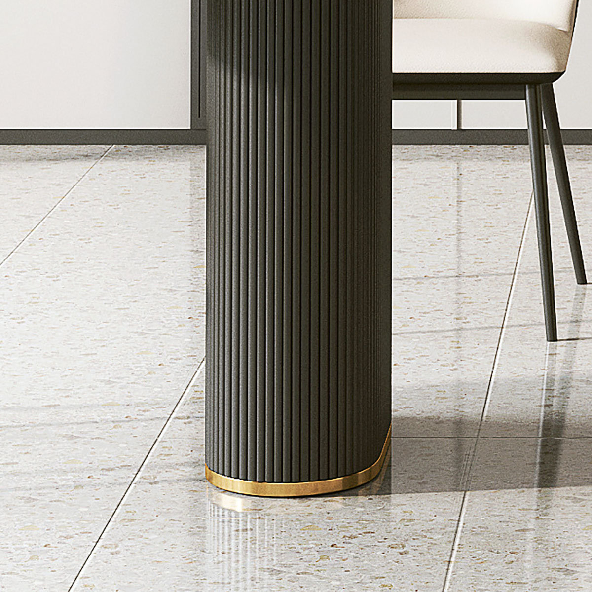 RESROS Italian Luxe Glossy Marble-Look Table | Wayfair