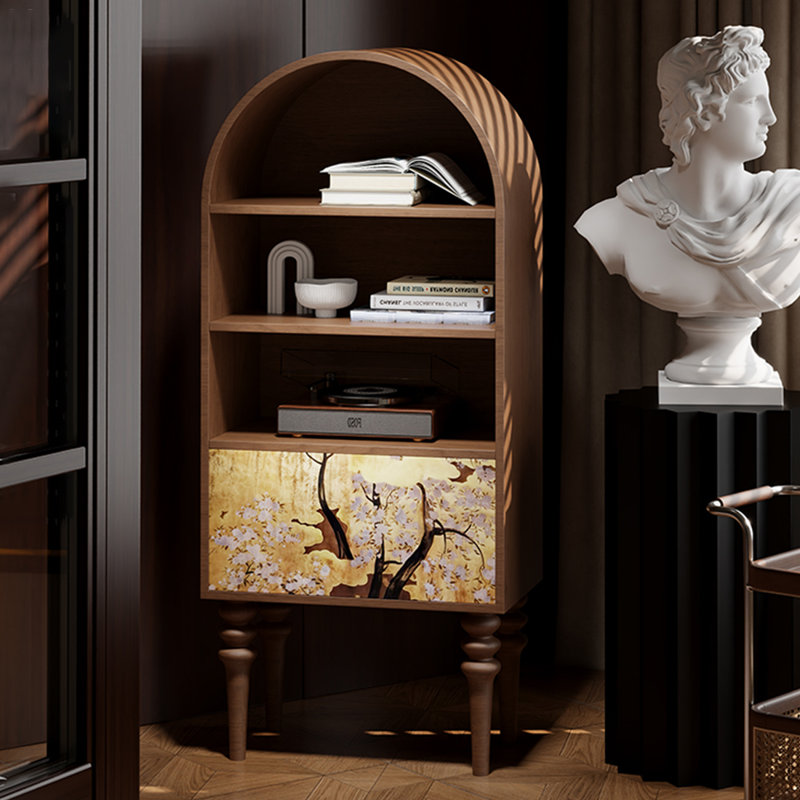 DURBIL Modern arch display solid wood bookcase | Wayfair