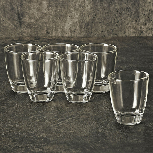 Symple Stuff 6 Small Shot Glasses Tumblers 45ml Glassware | Wayfair.ie
