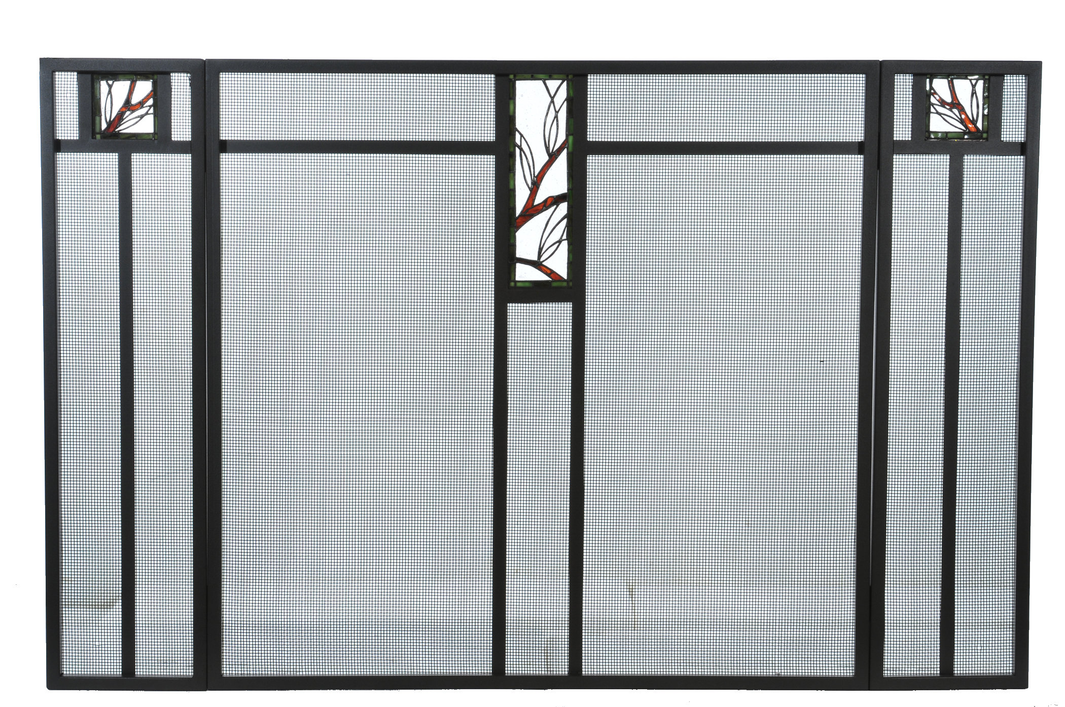 Meyda Lighting Branch 3 Panel Iron Fireplace Screen - Wayfair Canada