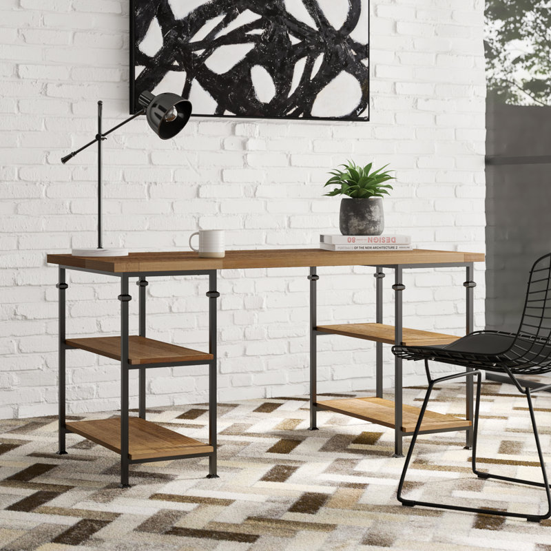 Mercury Row® Zona Solid Wood Top Computer Desk & Reviews | Wayfair