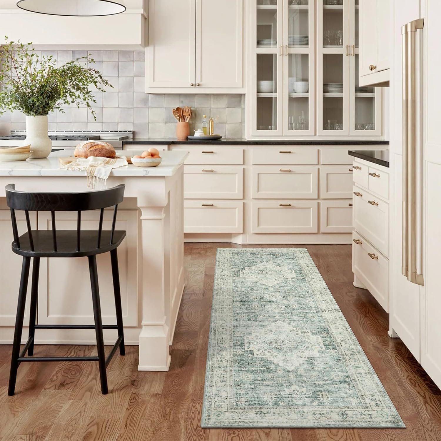 Bungalow Rose Washable Kitchen Runner Rug 2X6- Boho Hallway Rug Runner ...