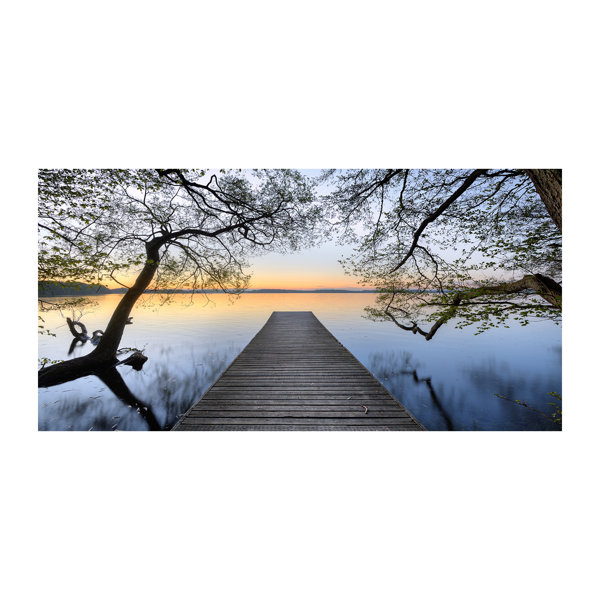 Union Rustic Pier am See - Ungerahmte Kunstdrucke auf Leinwand | Wayfair.de
