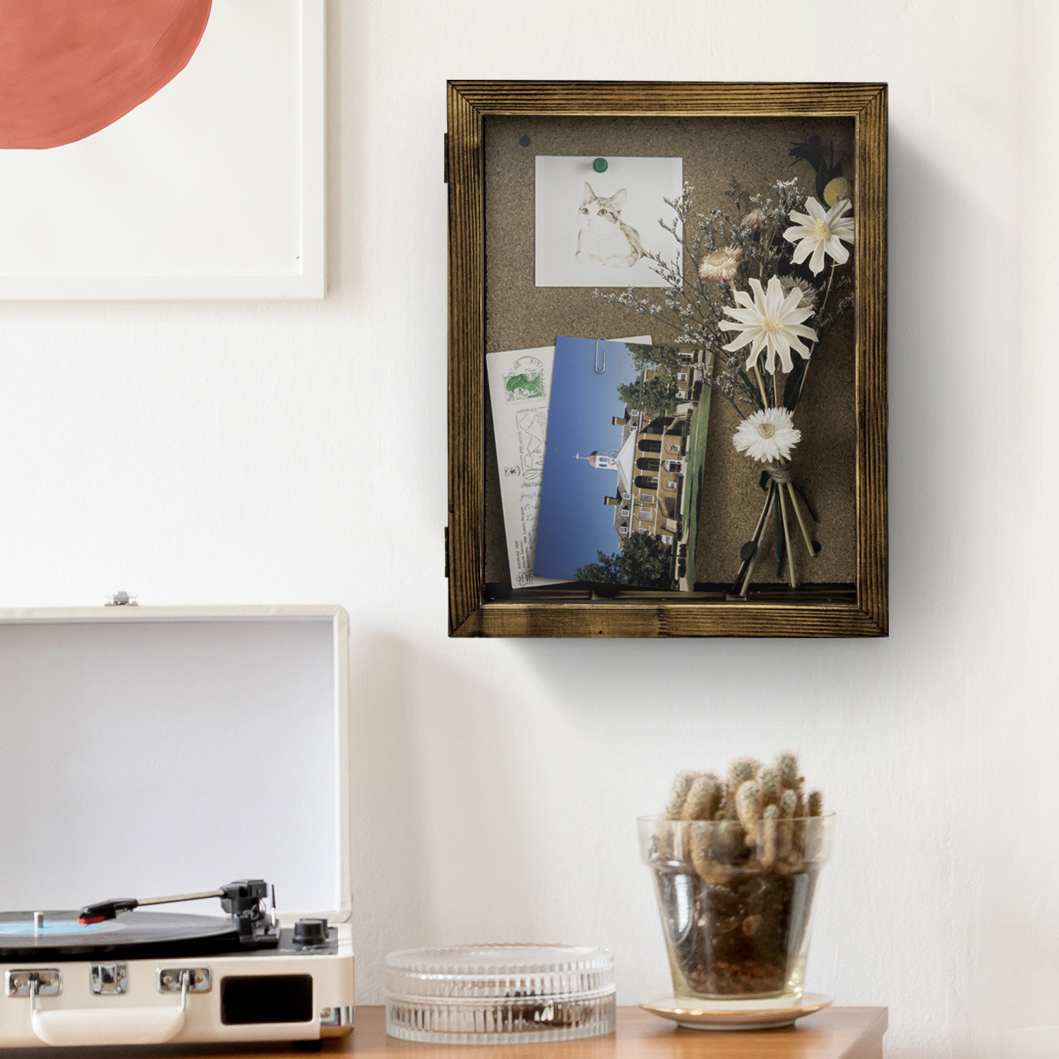 MyGift Solid Wood Shadow Box Trophy Display Case | Wayfair