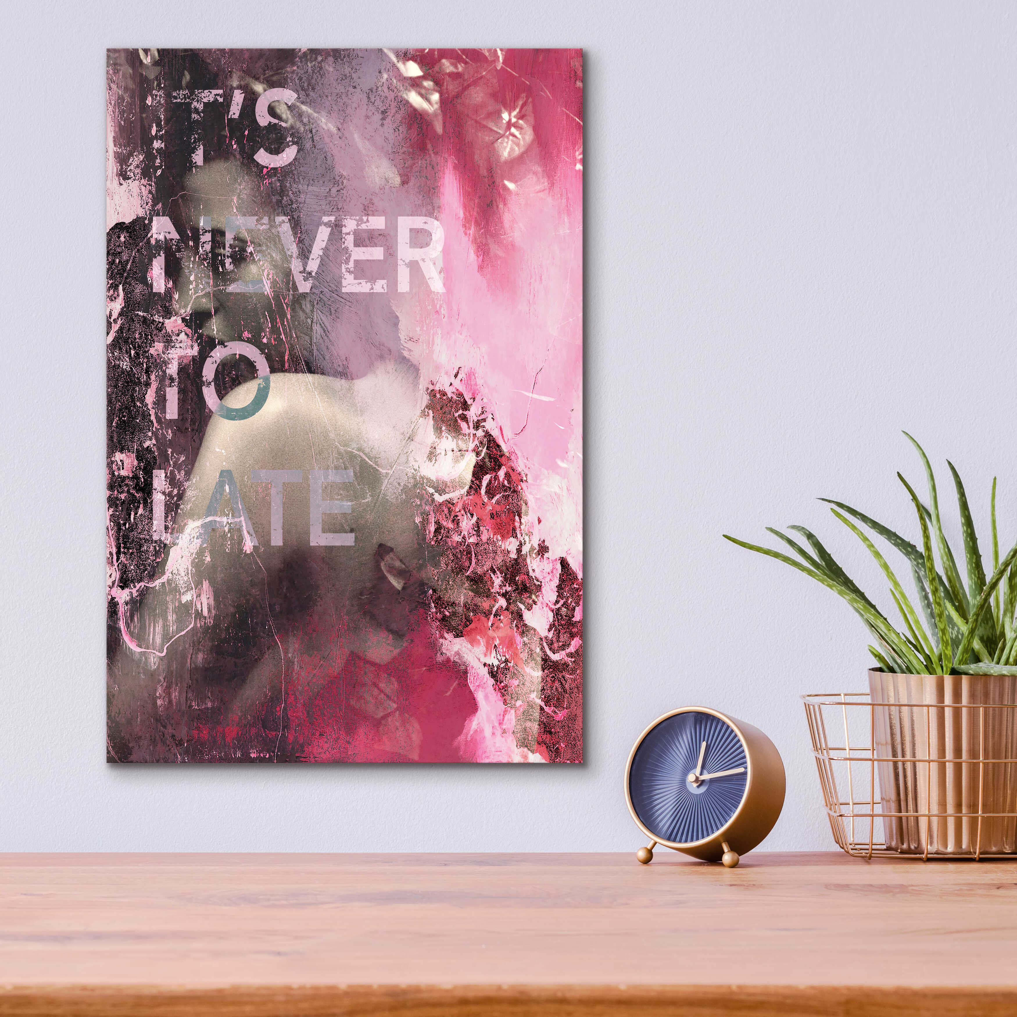 Trinx 'Its Never Too Late' By Design Fabrikken, Acrylic Glass Wall Art ...