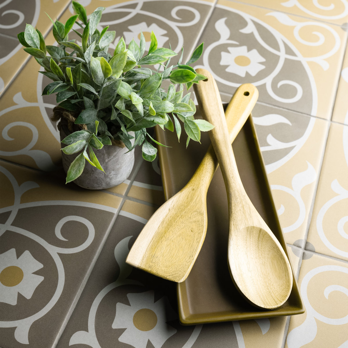 Merola Tile Caprice Series 7.88" x 7.88" Porcelain Patterned Wall ...