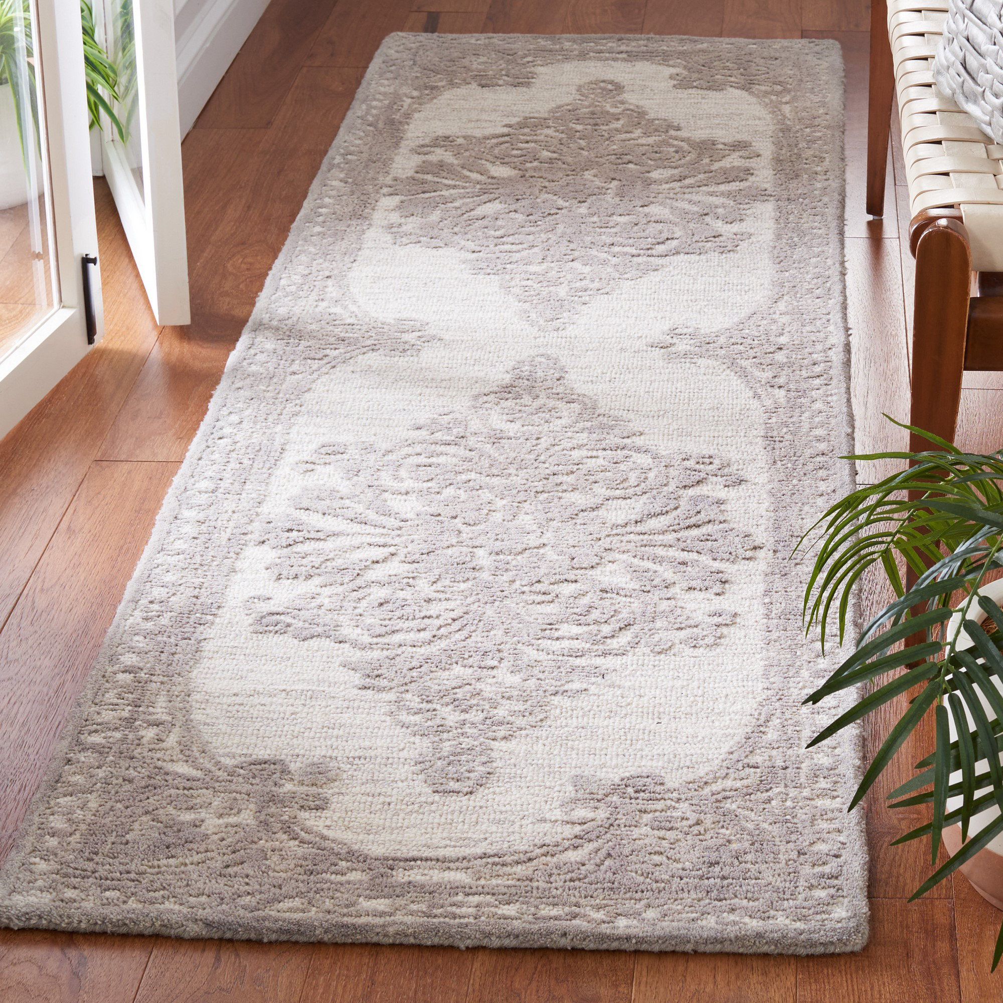 Charlton Home Metro 616 Area Rug In Dark Grey / Ivory - Wayfair Canada