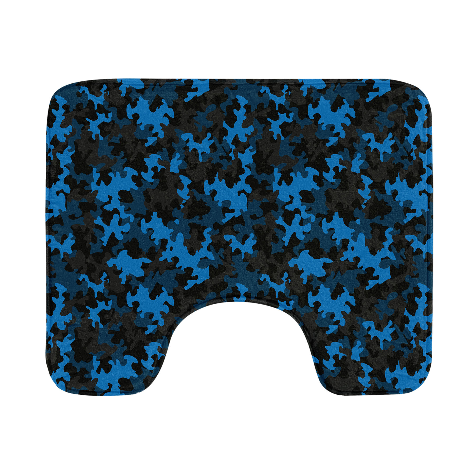 East Urban Home Camouflage Toilet Mat U-Shape Bathroom Rug 20" Army ...