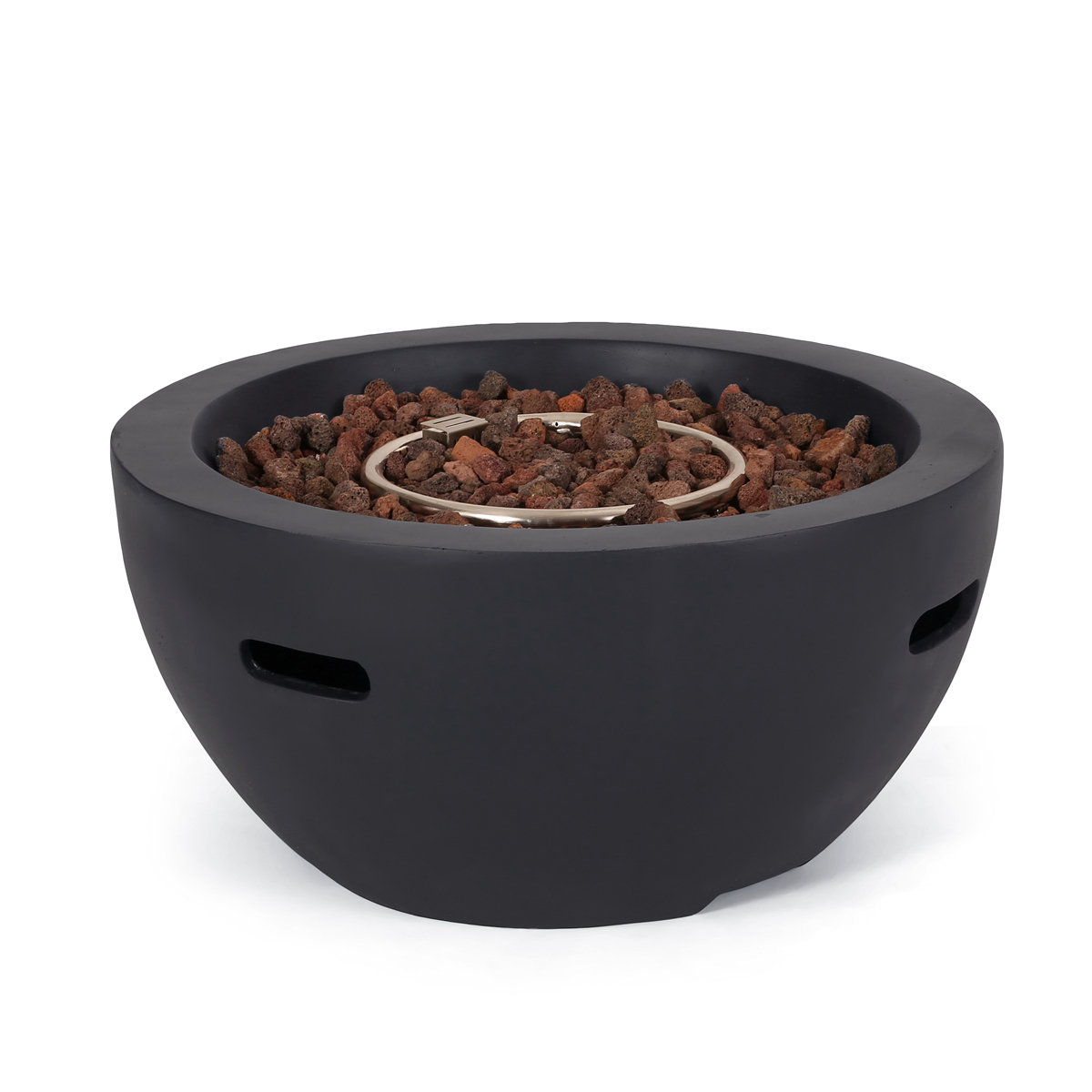 Latitude Run® 27" Bowl Shaped MGO 40,000 BTU Propane Fire Pit (Tank ...