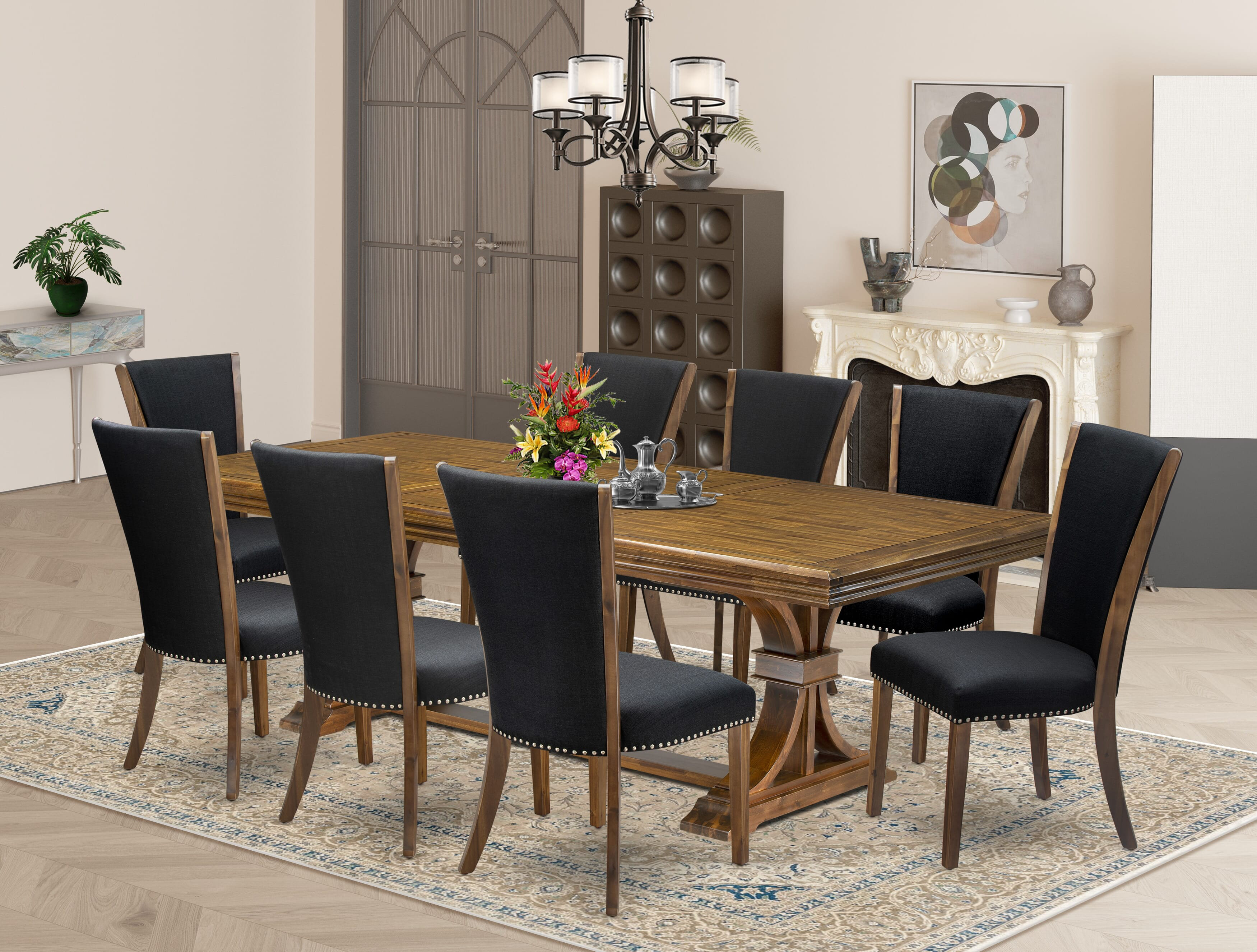 Red Barrel Studio® Dining Room Set consists of a Kitchen Table and ...